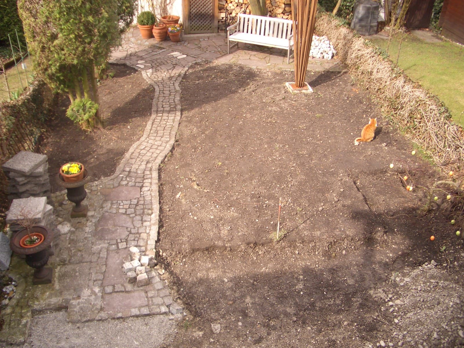 Terrasse, Pflaster, Rasen - HEWI Gartengestaltung
